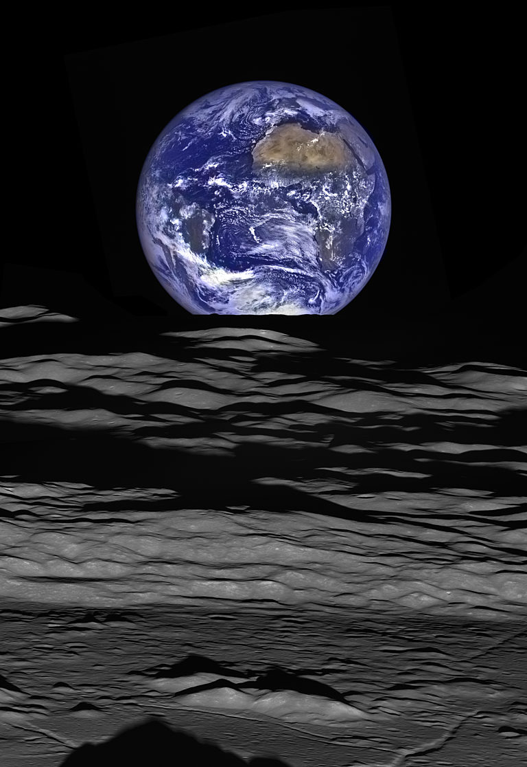 Earth over the lunar limb from Lunar… | The Planetary Society