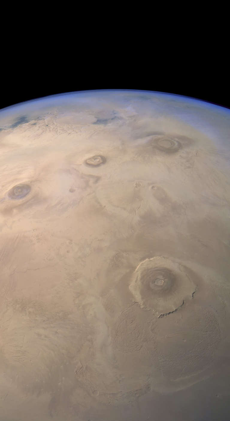 Mars Express HRSC view of the Tharsis region | The Planetary Society