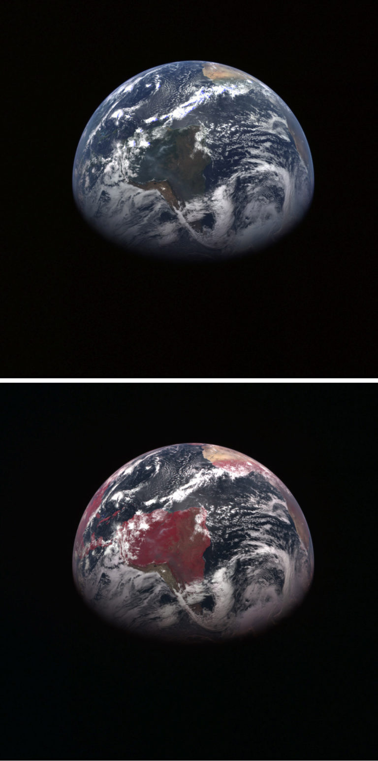 Earth in true and false color as seen by… | The Planetary Society