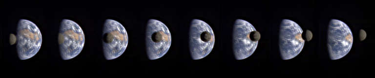 The Moon transiting Earth, as seen from Deep… | The Planetary Society