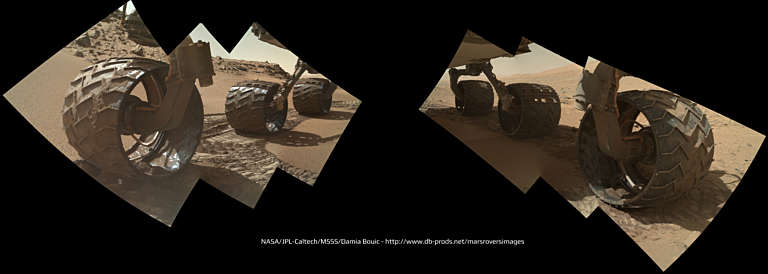 Curiosity wheel panorama, sol 529 | The Planetary Society