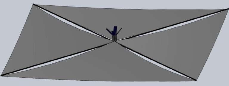 Diagram of LightSail 1 in Deployed… | The Planetary Society