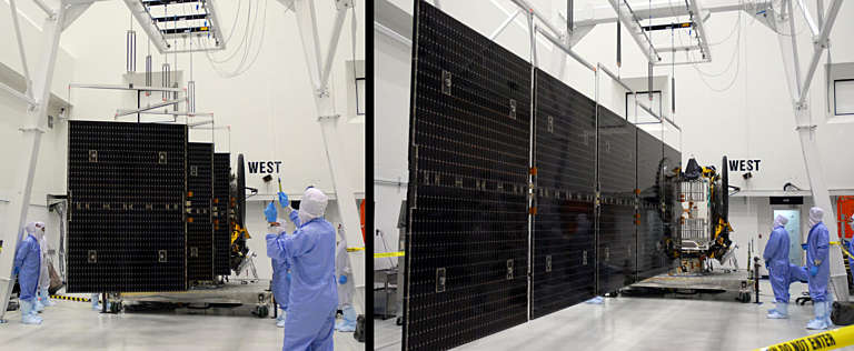 Testing the deployment of Dawn's solar panels | The Planetary Society