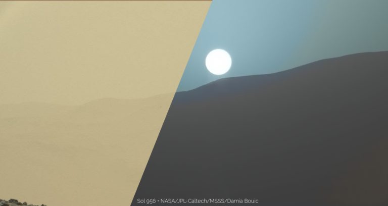 Comparison of midsol vs sunset sky horizon… | The Planetary Society