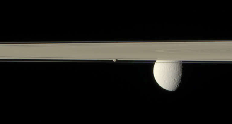 Prometheus, Rhea, and the rings | The Planetary Society