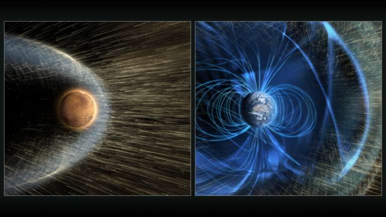 The magnetic fields of Mars and Earth | The Planetary Society