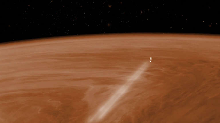 Venus Express aerobraking (wide) | The Planetary Society