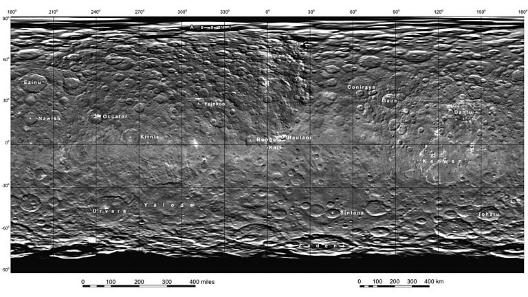 Map of Ceres (2015) | The Planetary Society