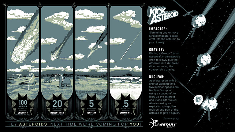 Kick Asteroid poster | The Planetary Society