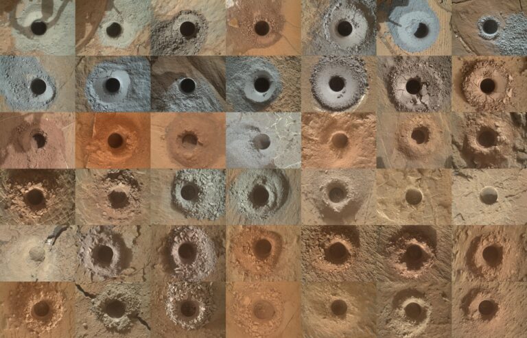 Curiosity drill sites | The Planetary Society