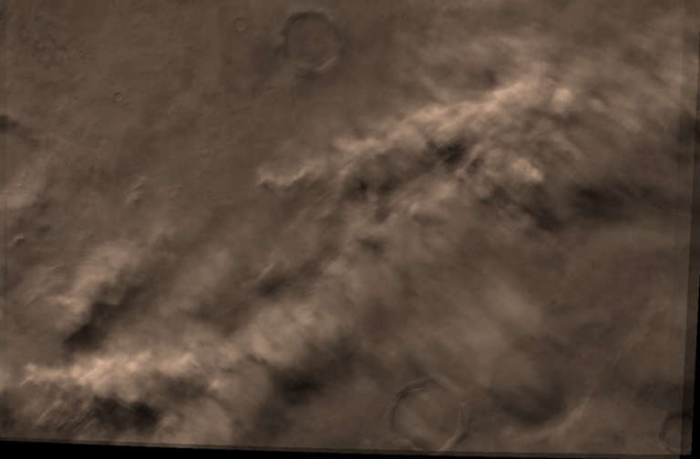 Color view of Martian clouds | The Planetary Society
