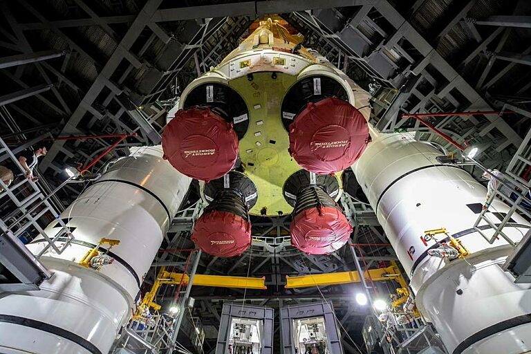 SLS Core Stage on Boosters | The Planetary Society