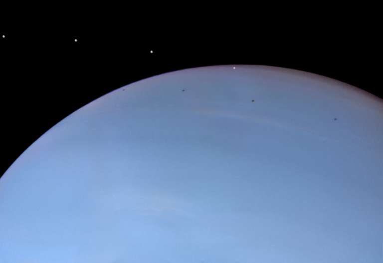 Despina eclipses and transits Neptune… | The Planetary Society