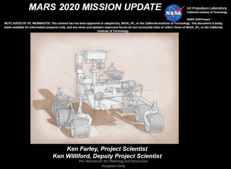 2020 NASA Mars rover concept drawing | The Planetary Society