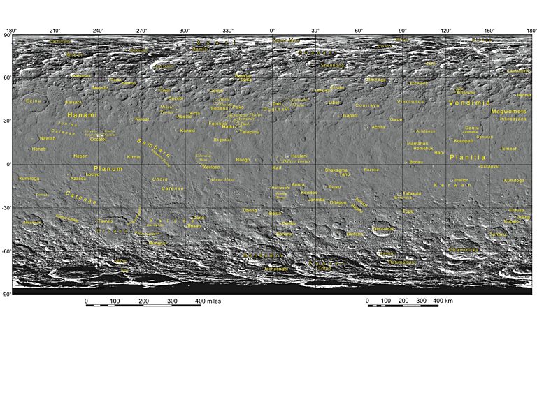 Map of Ceres (2017) | The Planetary Society