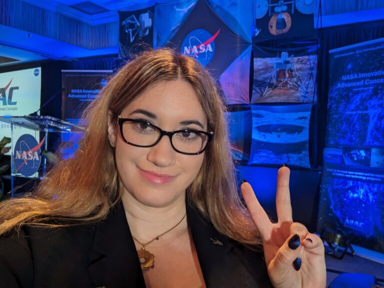 Sarah Al-Ahmed at the 2023 NIAC Symposium | The Planetary Society