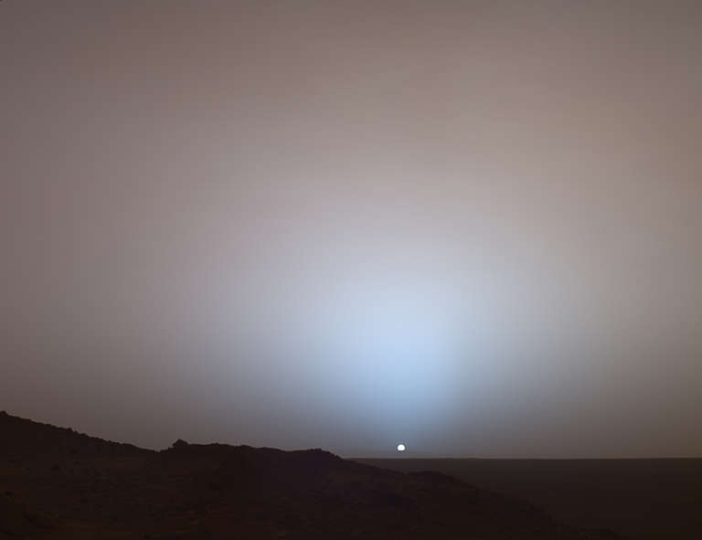 Spirit's sunset on Mars | The Planetary Society