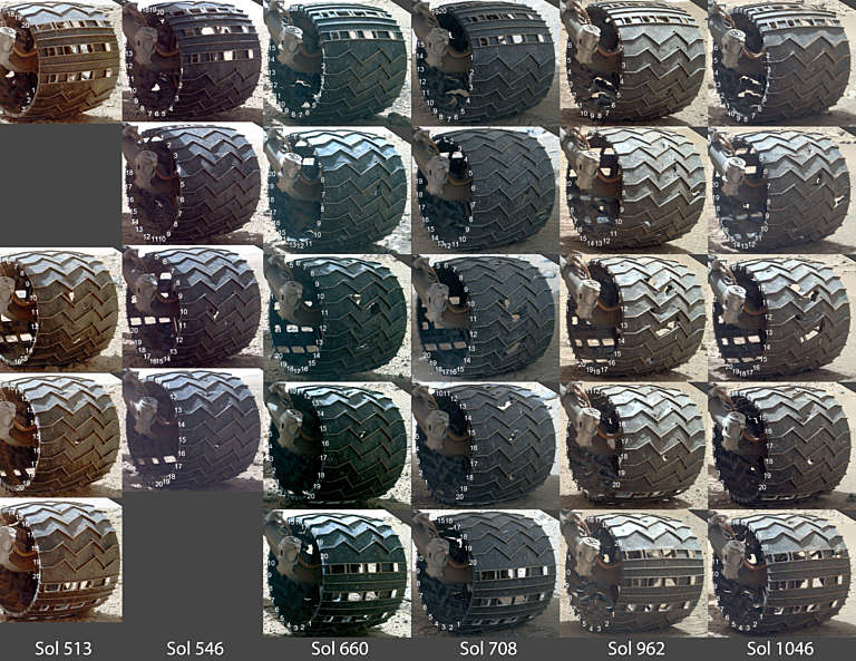 Curiosity wheel survey, sol 1046 | The Planetary Society