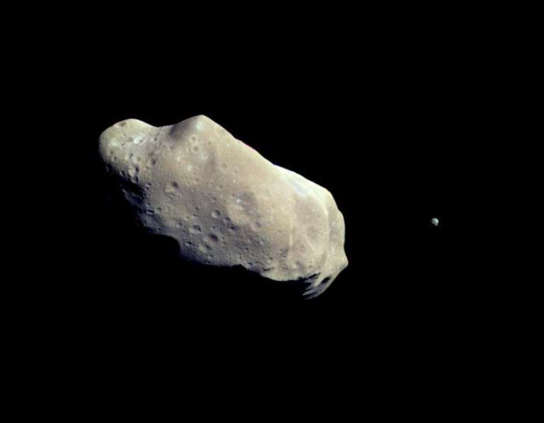 Ida and Dactyl in enhanced color | The Planetary Society