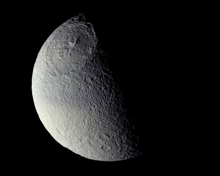 Tethys global color half-phase | The Planetary Society
