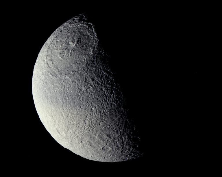 Tethys global color half-phase | The Planetary Society