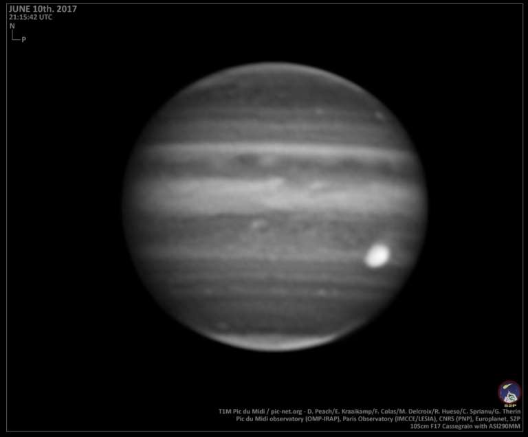 Jupiter on June 10, 2017 (methane filter) | The Planetary Society