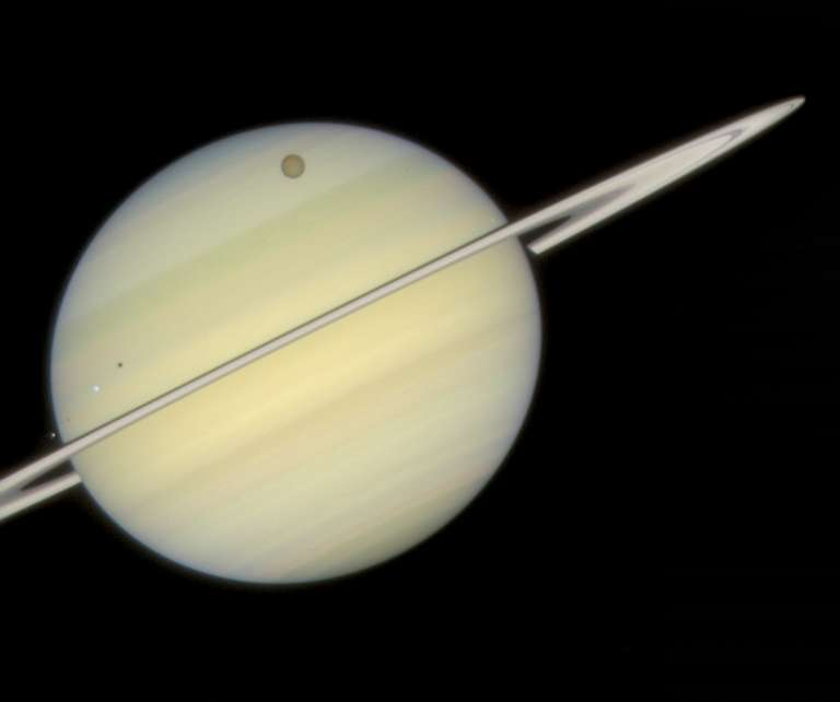Saturn quadruple transit | The Planetary Society