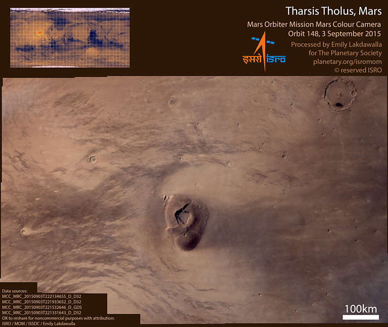 Tharsis Tholus, Mars | The Planetary Society