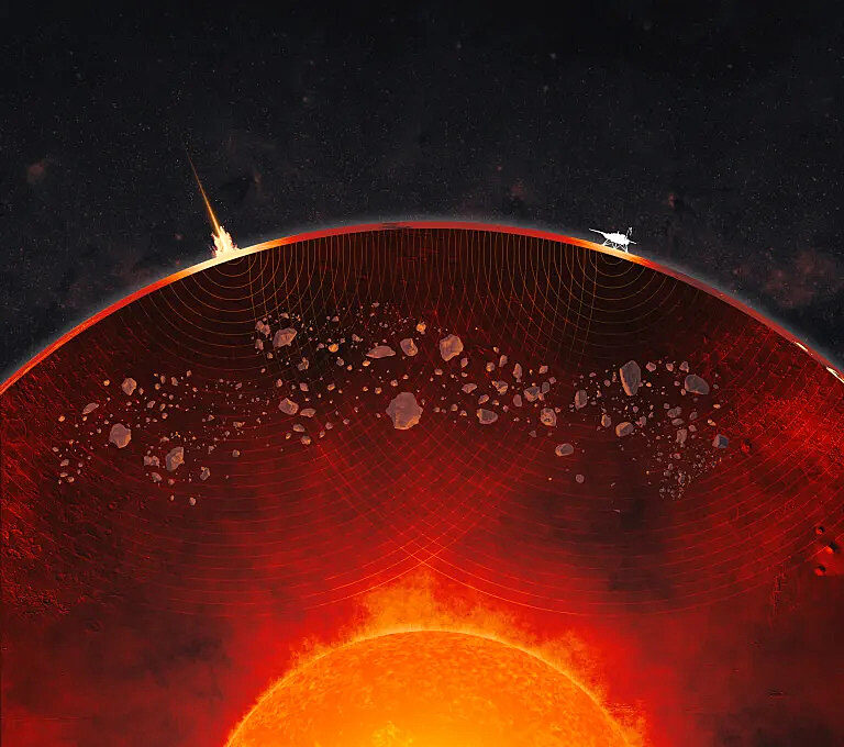 Mars impact seismic illustration | The Planetary Society