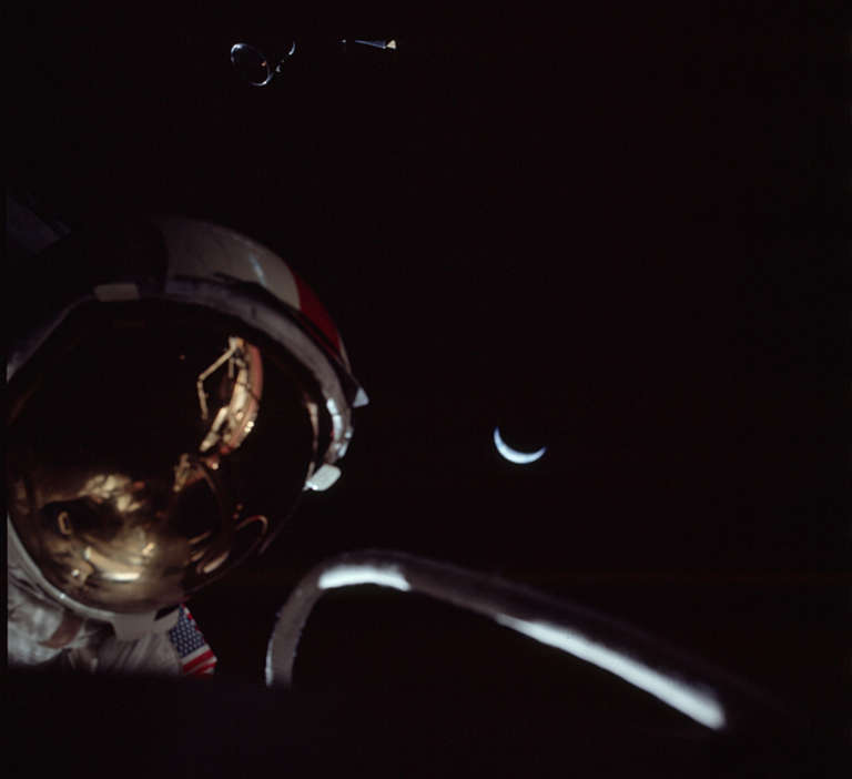 Ron Evans and Earth | The Planetary Society