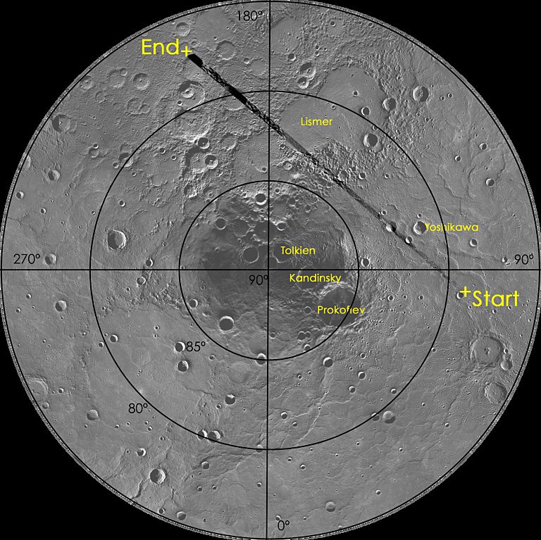 MESSENGER flyover video flight path | The Planetary Society