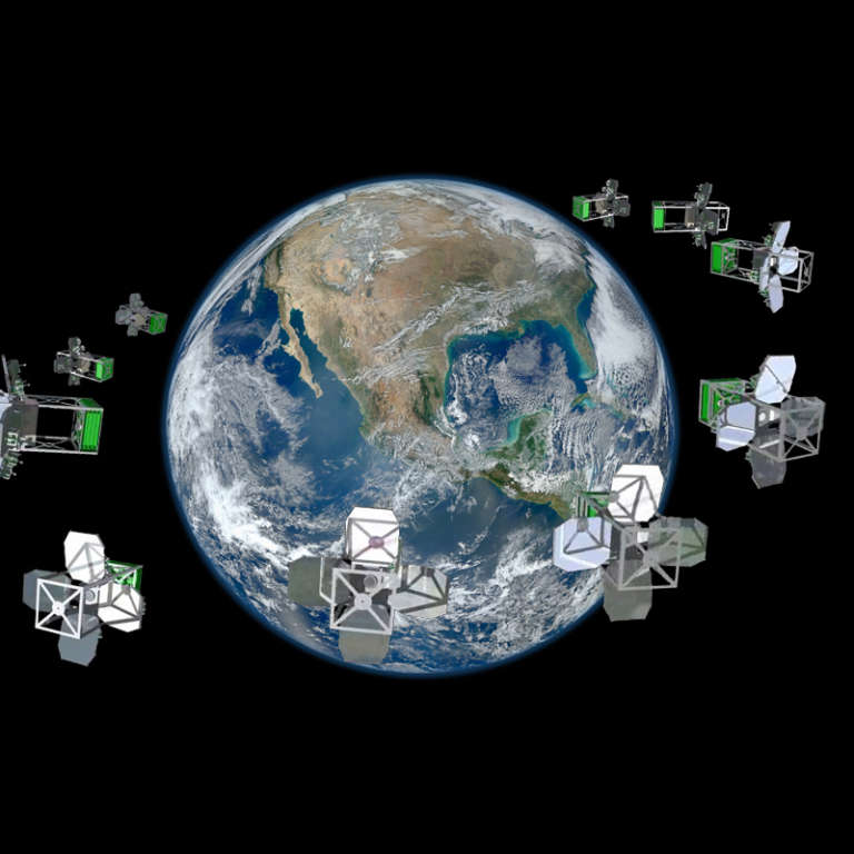 Concept Network of Nanosats in Orbit Around… | The Planetary Society