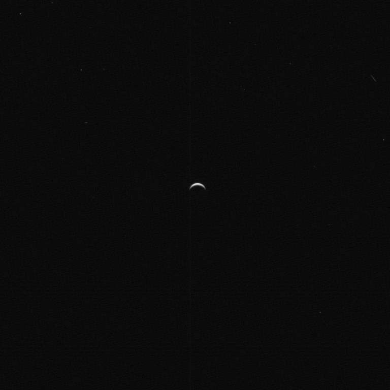 Rosetta views a crescent Moon | The Planetary Society