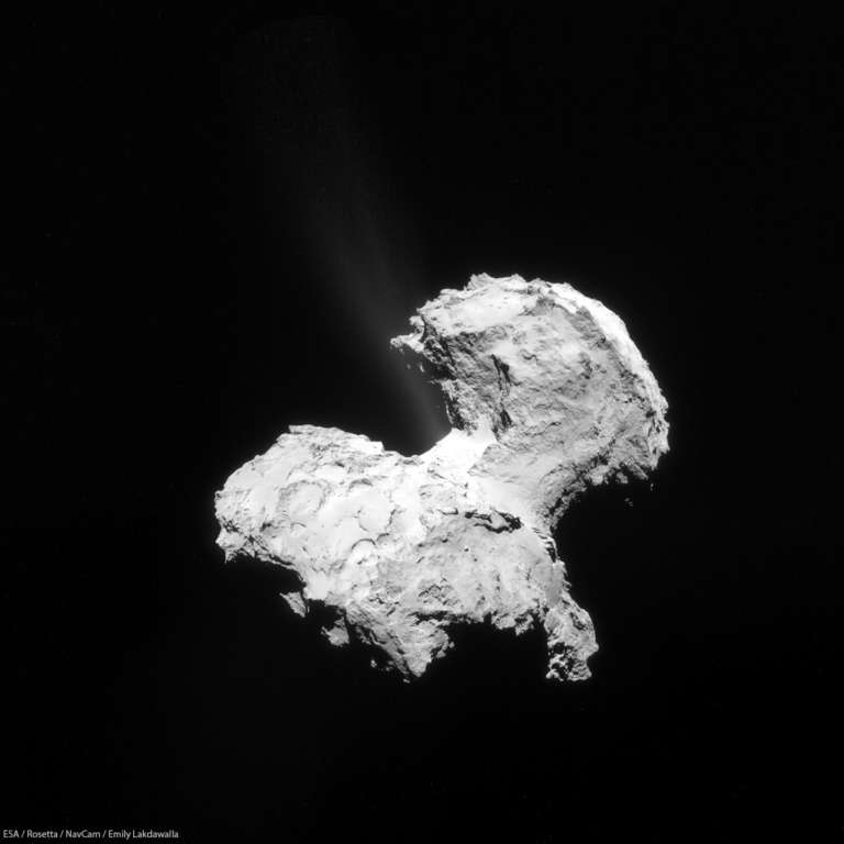 Comet jets! NavCam view of comet… | The Planetary Society