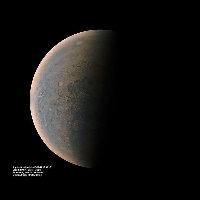 Jupiter’s south pole from Juno (11 December… | The Planetary Society