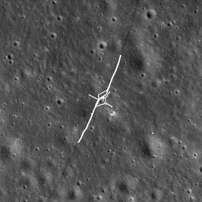 Lunokhod 2 tracks and panorama locations | The Planetary Society