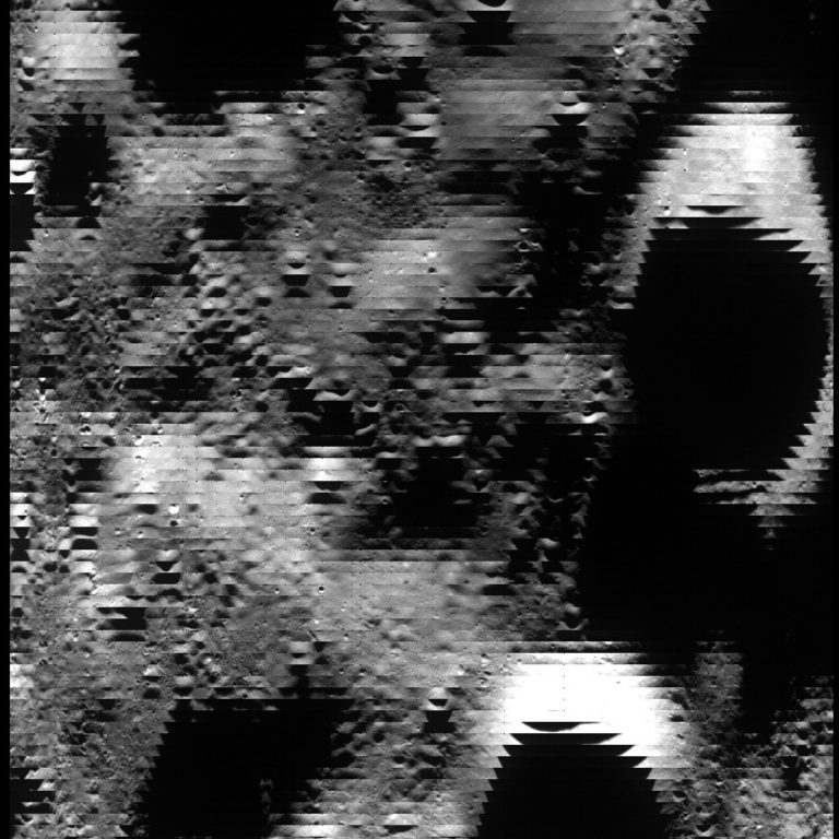 Example LROC WAC monochrome image data | The Planetary Society