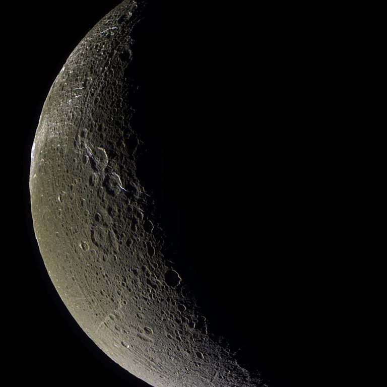 Enhanced-color global view of Tethys, 11… | The Planetary Society