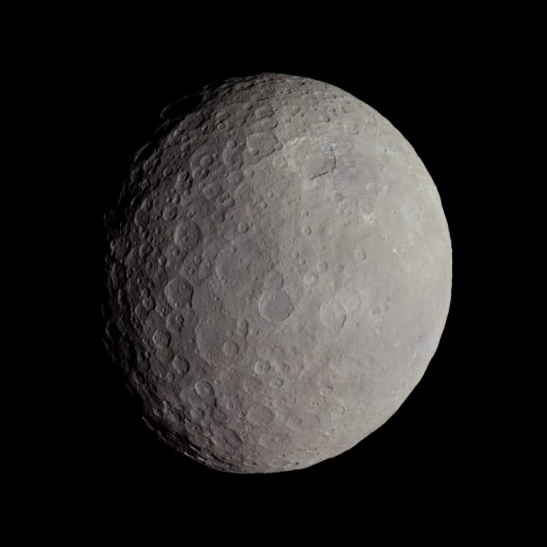 Color global view of Ceres: Dantu crater | The Planetary Society