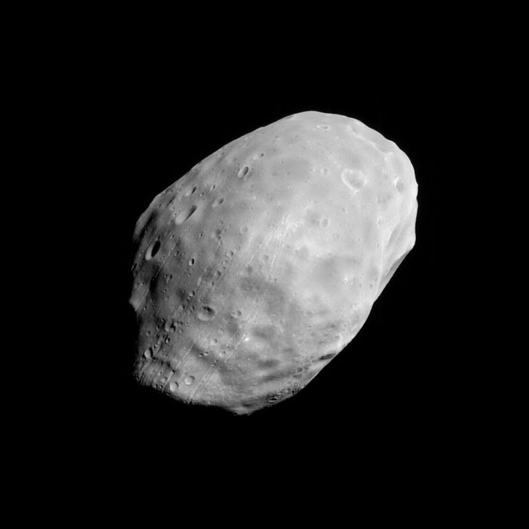 The trailing hemisphere of Phobos from Mars… | The Planetary Society