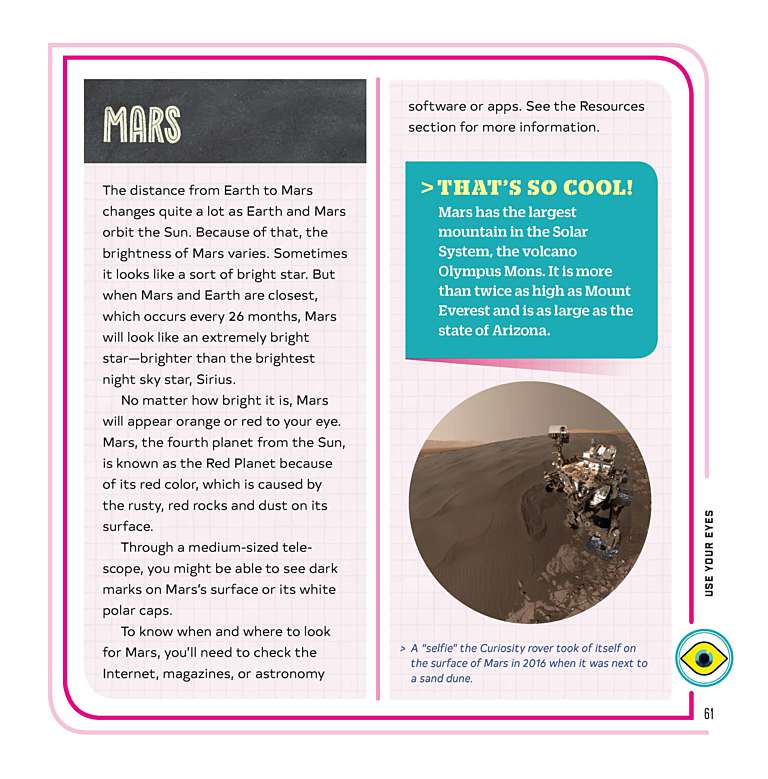 Astronomy for Kids: Mars Diagram | The Planetary Society