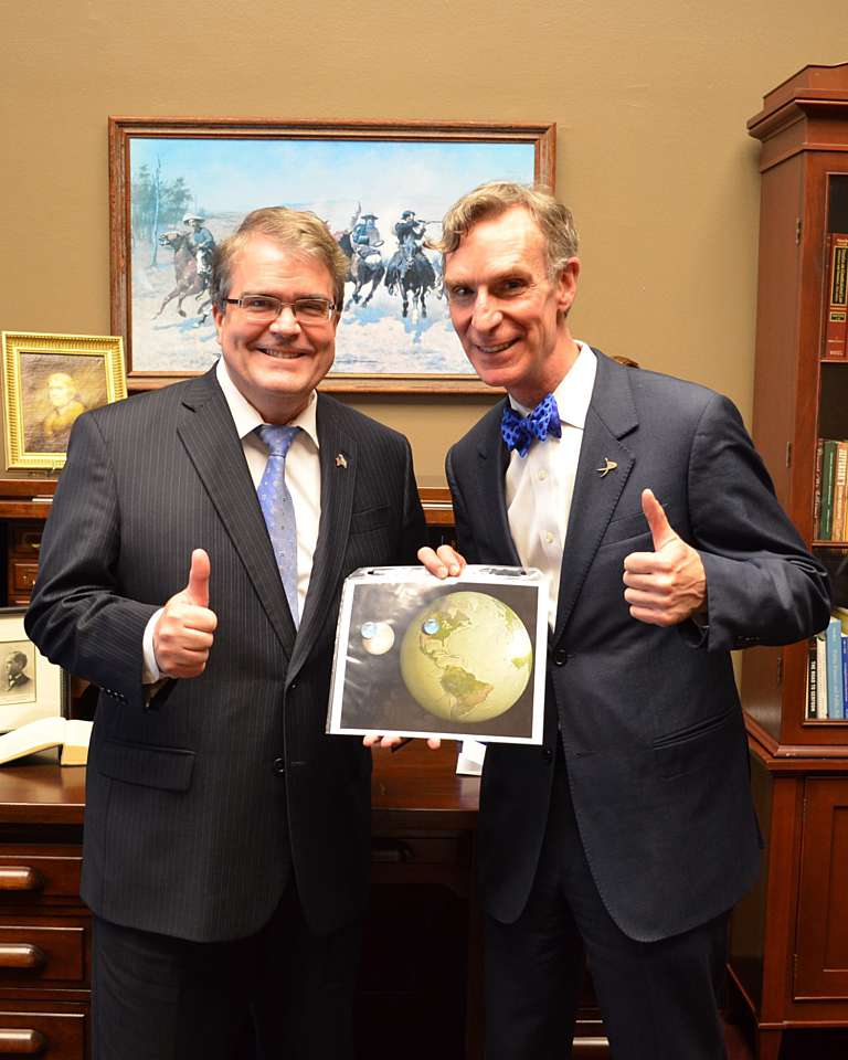 John Culberson and Bill Nye (and Europa) | The Planetary Society