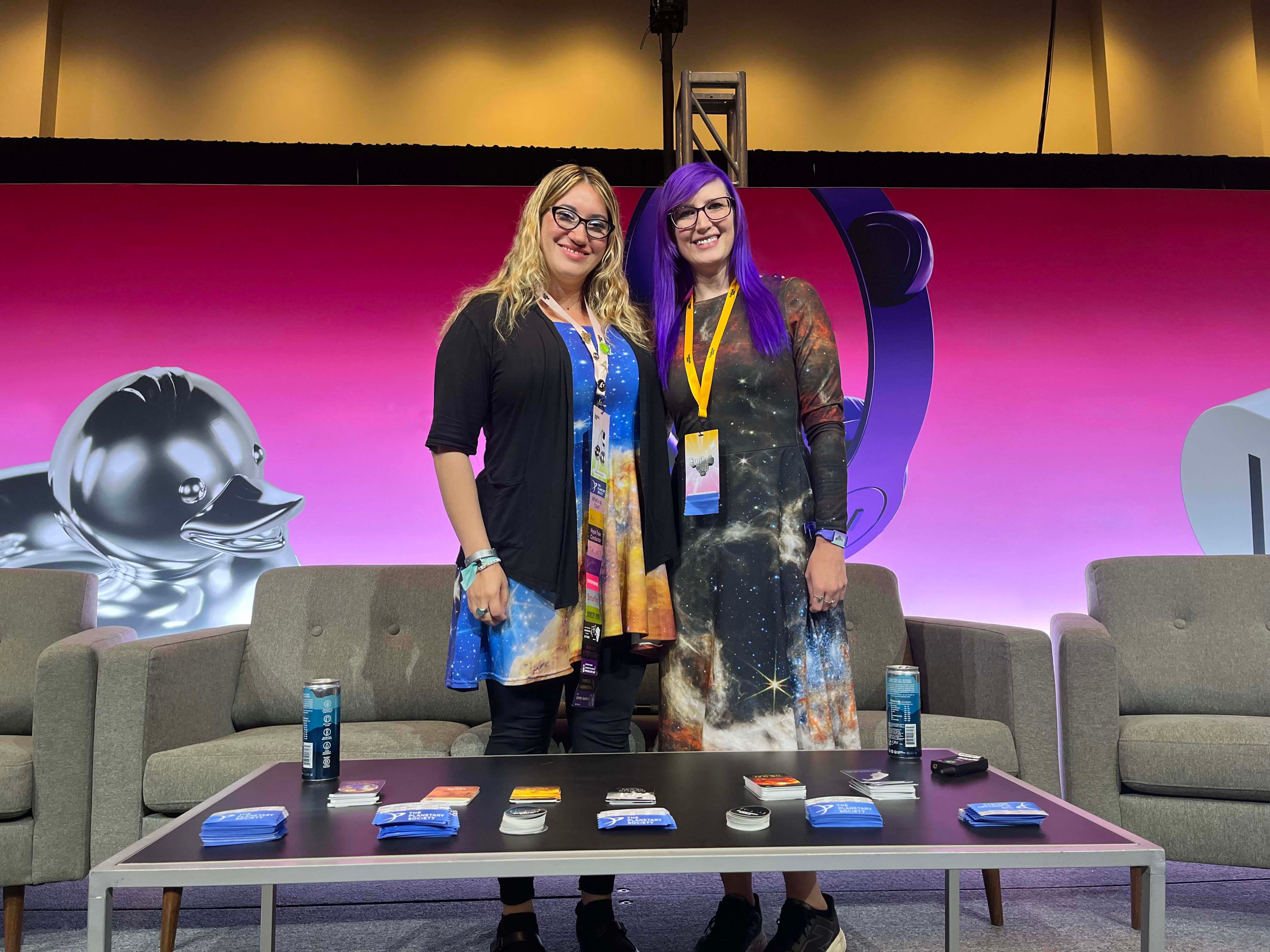 Sarah Al-Ahmed and Moohoodles at TwitchCon… | The Planetary Society